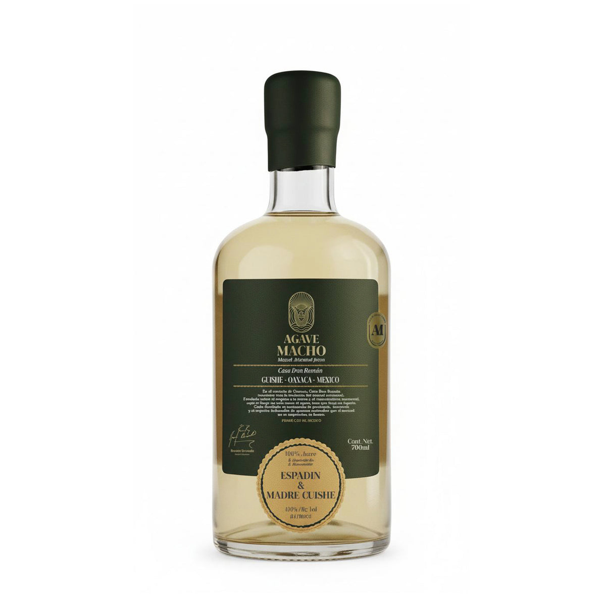 Mezcal Artesanal Ensamble Espadín-Madre Cuishe Agave Macho 700ML