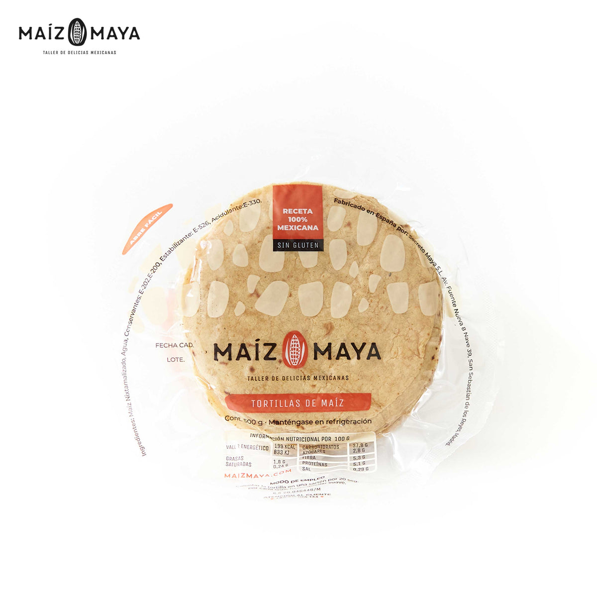Comprar tortillas de maíz blanco en Madrid y online - Maíz Maya